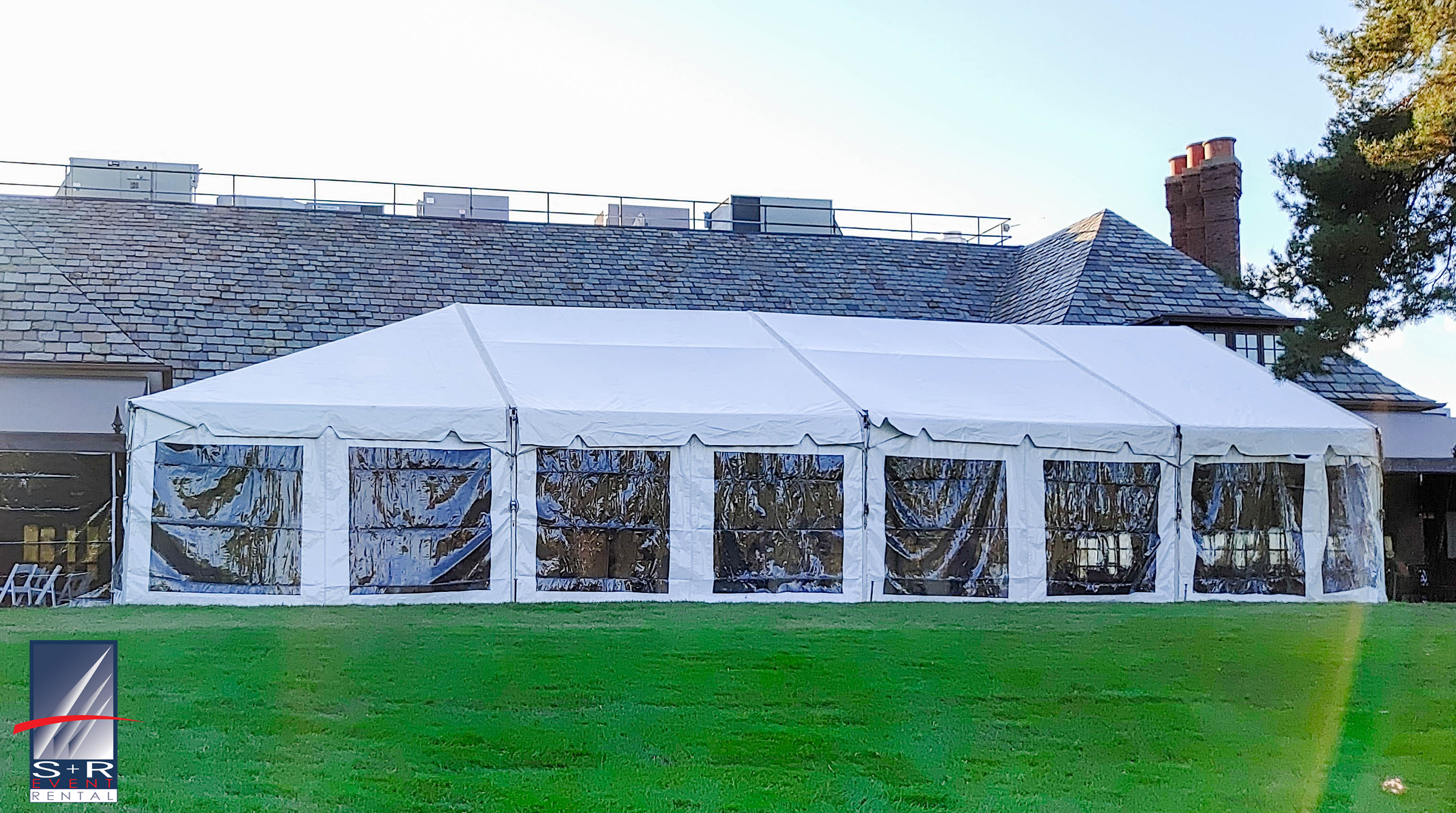 30 X 60 Navi-Trac White Hip Gable Frame Tent | Packages